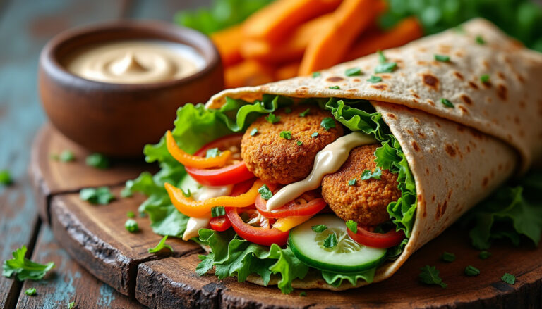 Délicieux wraps végétariens halal : une recette à savourer 🥗🌯